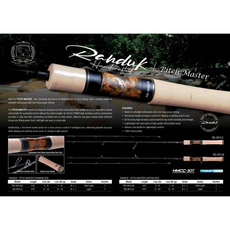 TEAM SEAHAWK ROD RANDUK BC FISHING ROD | Shopee Malaysia