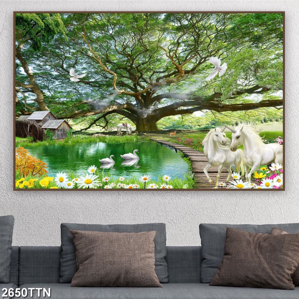 Landscape Wall Decal Stickers, Available Glue, Many Suitable Sizes ...
