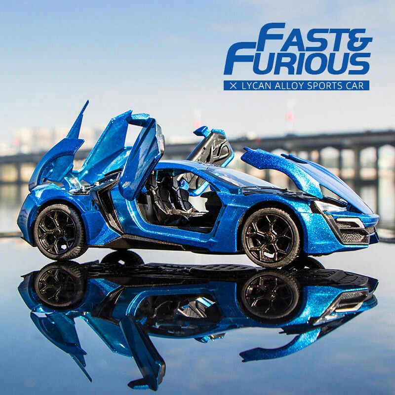 🔥1:32 Lamborghini Fast Furious X Lycan🔥Alloy diecast car 兰博基尼莱肯跑车 ...