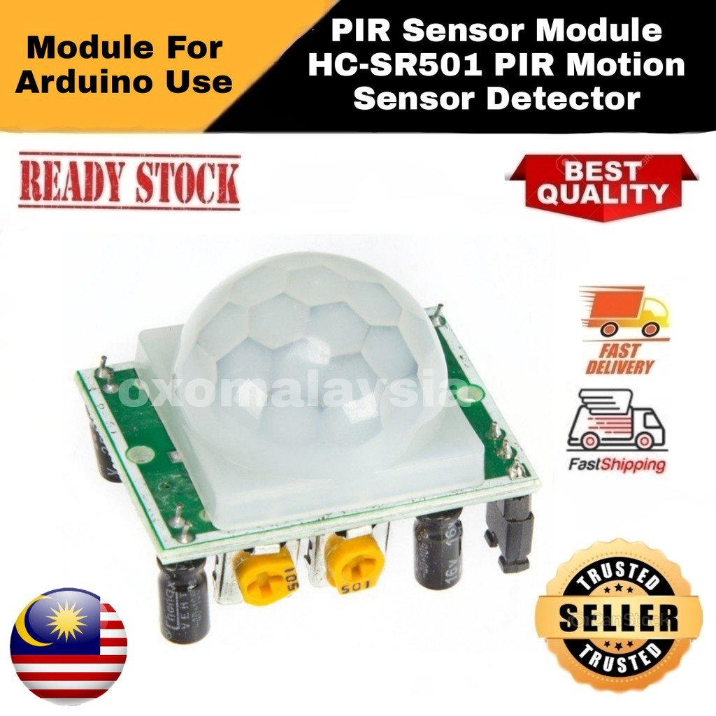 PIR Sensor Module HC-SR501 PIR Motion Sensor Detector Module For ...