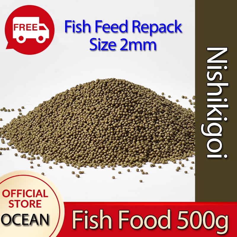 Nishikigoi Dry Fish Feed Granules Repack 500g Koi Carp Gold Fish Fresh ...