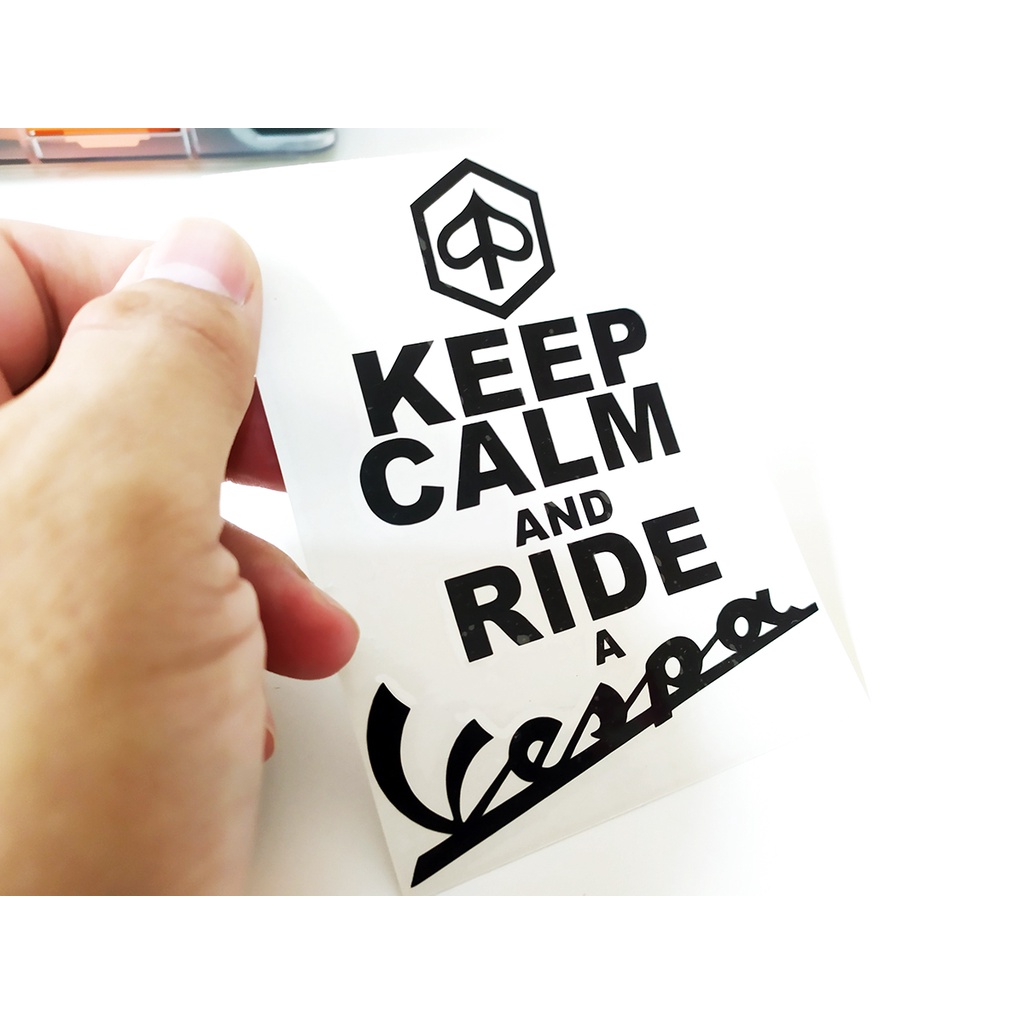 Keep Calm Vespa Sticker | Shopee Malaysia