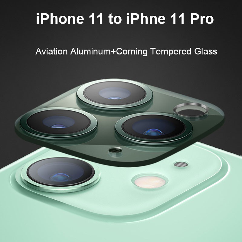 Fake Camera for iPhone 11 12 XR Change to 12 13 Pro Lens Tempered Glass ...