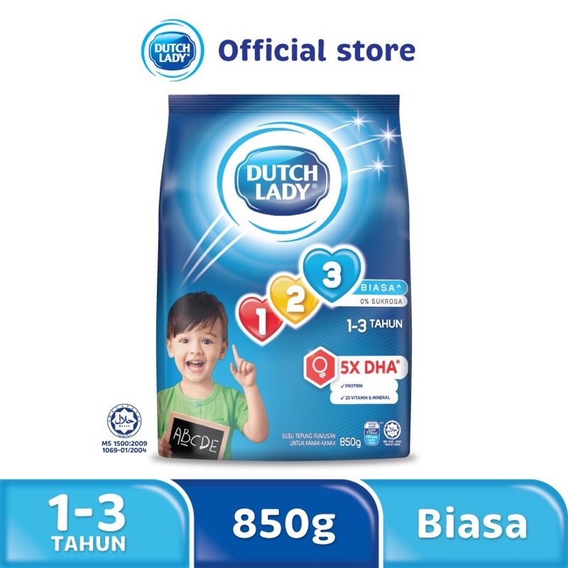 Dutch Lady 123, 456, 6+ Biasa, Madu, Coklat (850g x 3 packs) | Shopee Malaysia