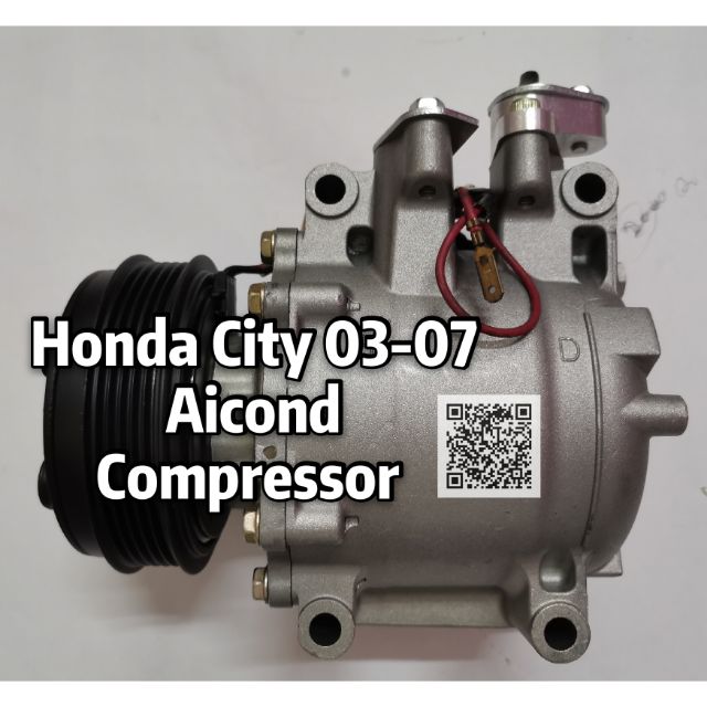 HONDA CITY/JAZZ GD8 VTEC IDSI AIR COND COMPRESSOR 2003-2007 YEAR CAR ...