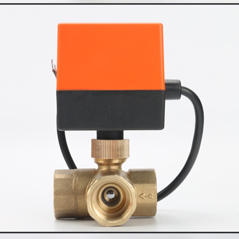 Dn15 Dn20 Dn25 Electric Motorized Brass Ball Valve Dn20 Ac 220v 2 Way 3