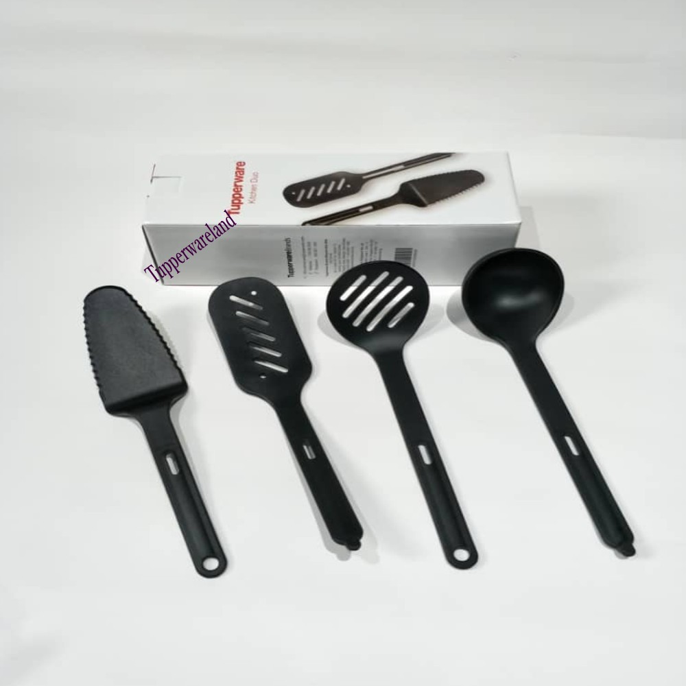 Tupperware 4 in 1 Kitchen Helper Set - Spoon Ladle Spatula Cut Pastry ...