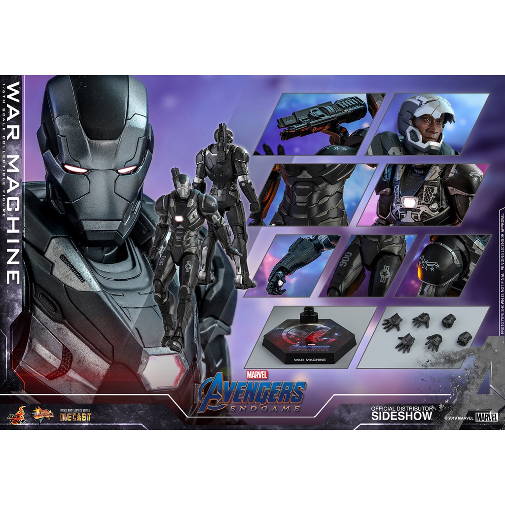 MMS530 D31 Hot Toys War Machine Mark VI Marvel Avengers EndGame Diecast ...