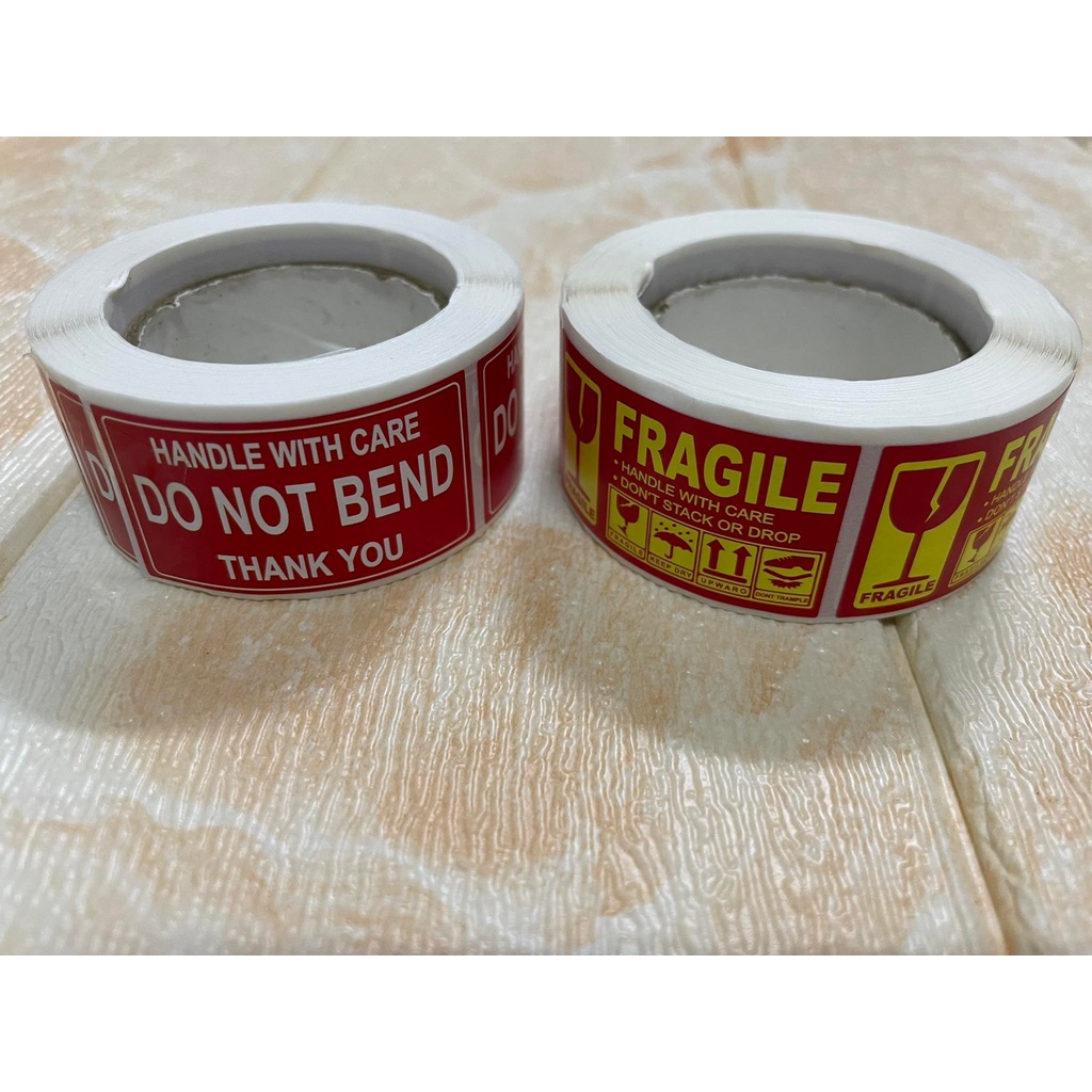 250 pcs Fragile sticker / DO NOT BEND Sticker for shipping parcel Label ...
