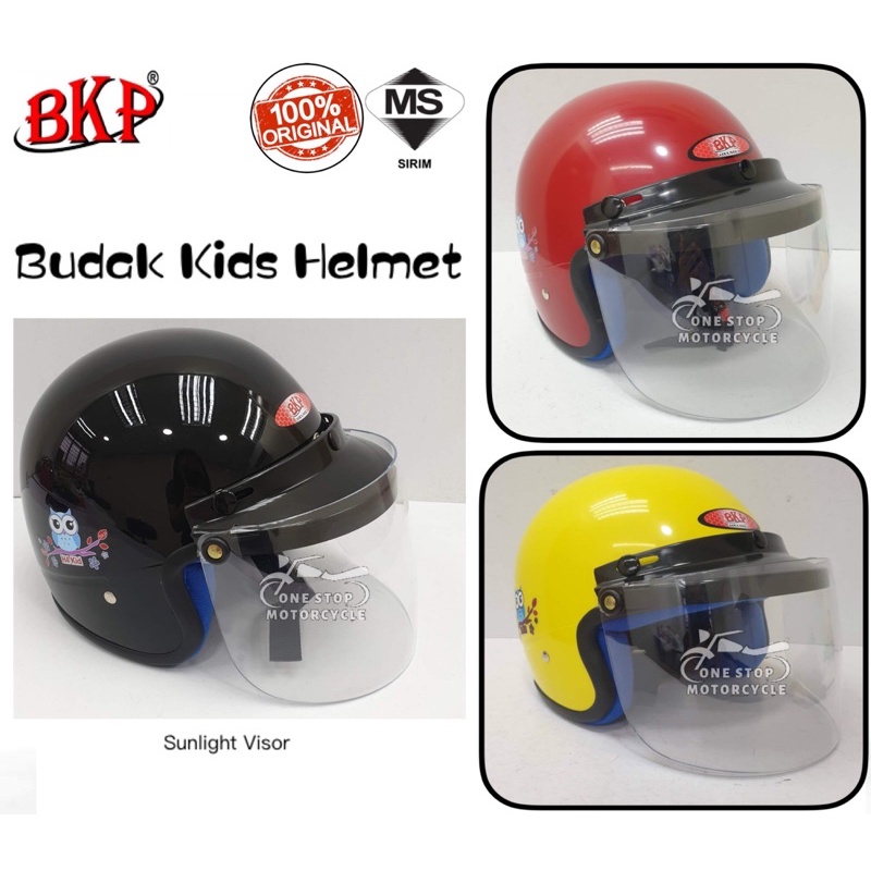 BKP Budak Helmet Kanak-Kanak Topi Motorcycle / Children Helmet with ...