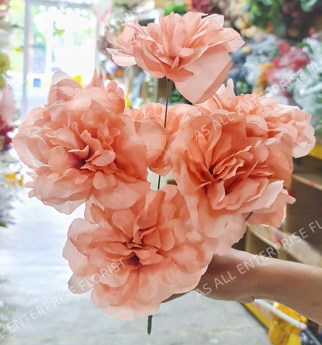 ROSE BESAR 5 KEPALA SETANGKAI HIASAN BUNGA PELAMIN DECORATION HOUSE ...
