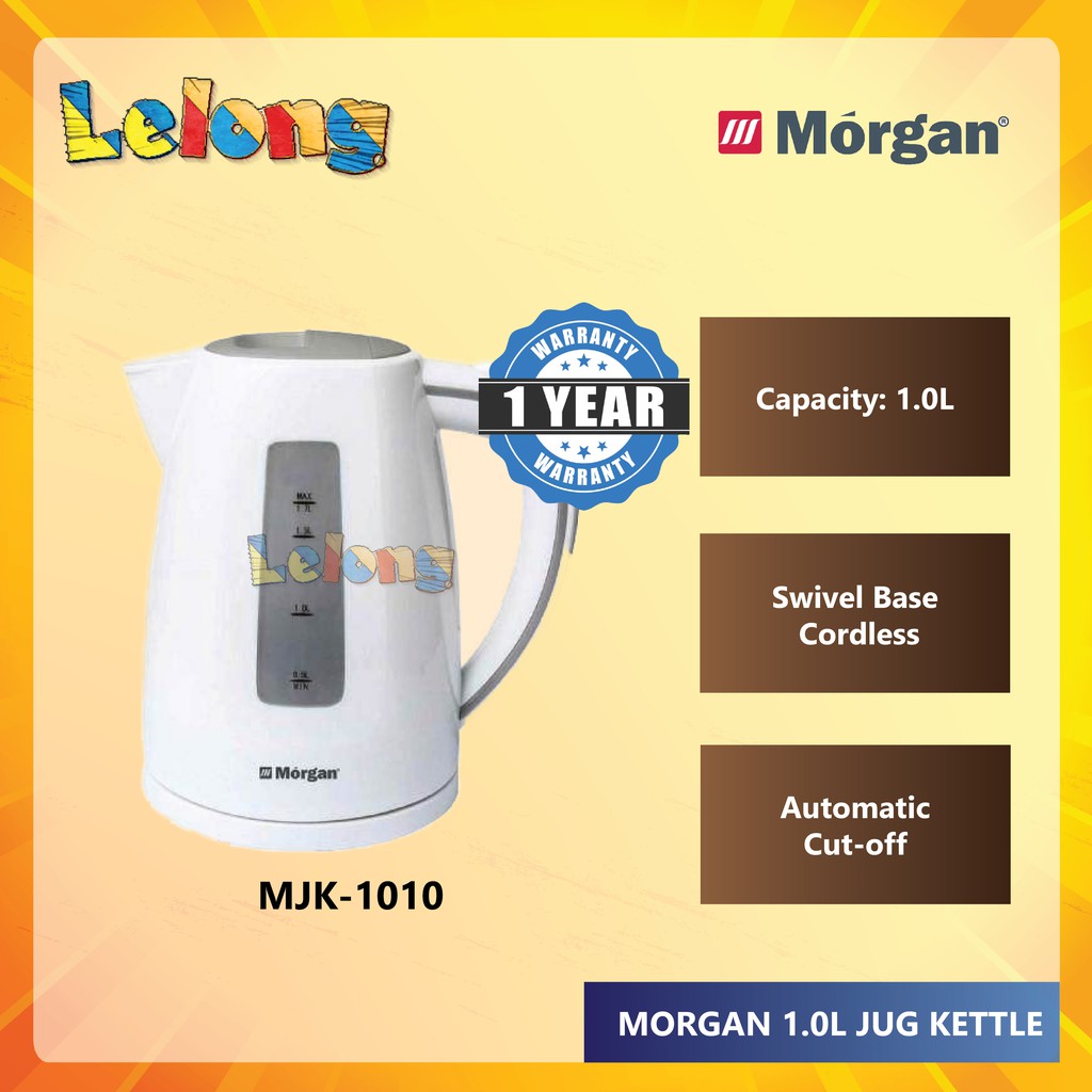 MORGAN 1.0L JUG KETTLE MJK-1010L MJK1010L | Shopee Malaysia