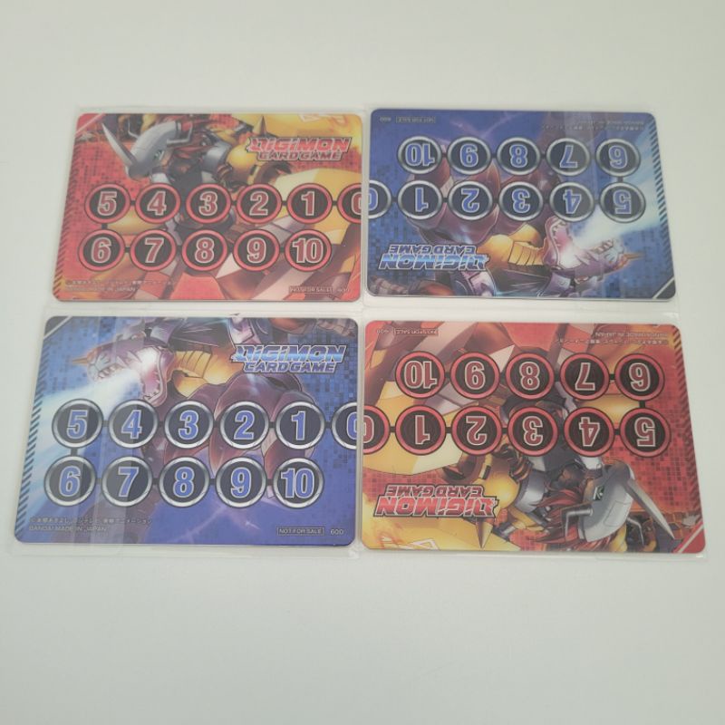 Full Set Shiny Memory Gauge of Wargreymon & MetalGarurumon - Digimon ...