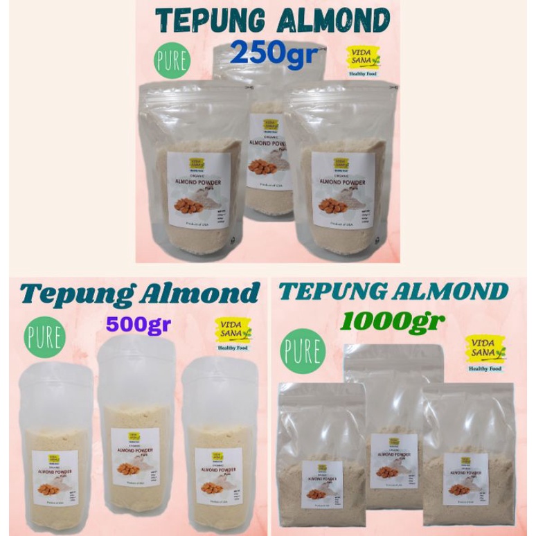 GEM SUNNY Almond Flour, 250gr/500gr/1000gr | Shopee Malaysia