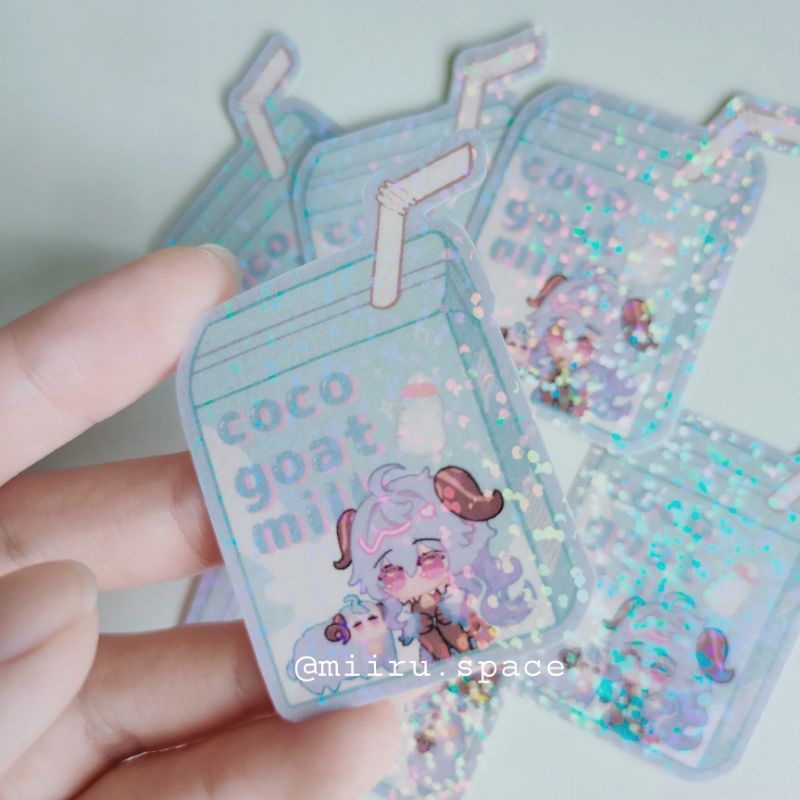 Genshin Impact Stickers CocoGoat Milk Sticker Ganyu Sticker cute ...