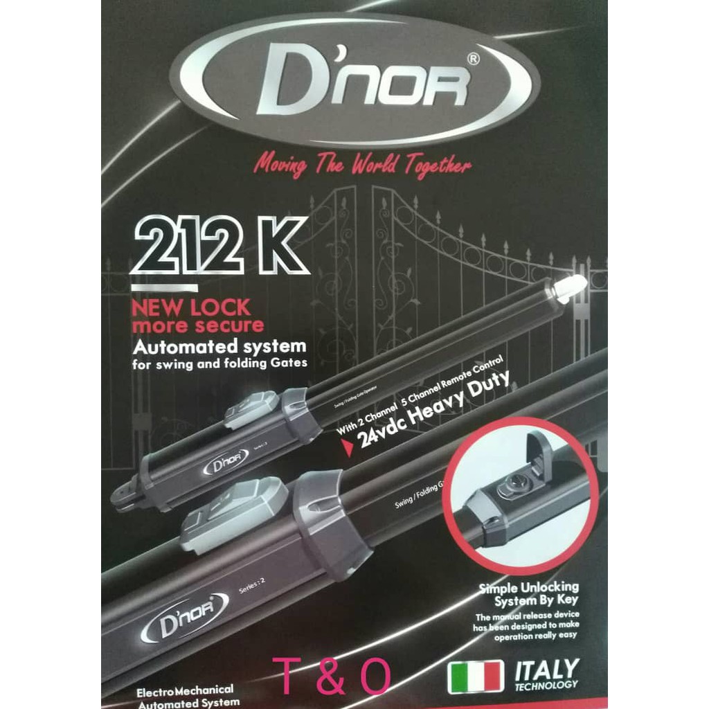 Dnor 212K Heavy Duty Swing and Folding Arm Auto Gate | Shopee Malaysia