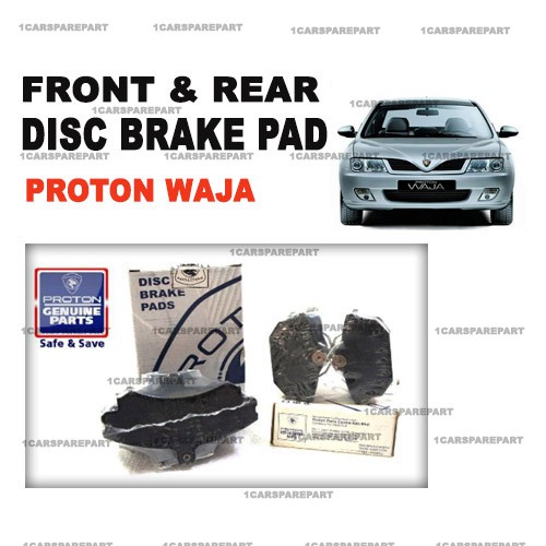 ORIGINAL PROTON WAJA FRONT AND REAR DISC BRAKE PAD | Shopee Malaysia