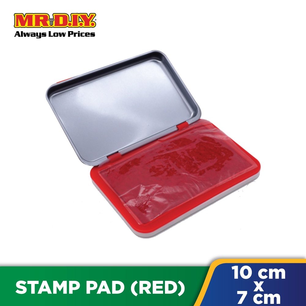 (MR.DIY) Stamp Pad Red No.138 (103x70mm) | Shopee Malaysia