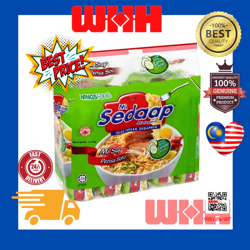 Mi Sedaap Sup Soto / Ayam Istimewa 5x69G~75G (HALAL) | Shopee Malaysia