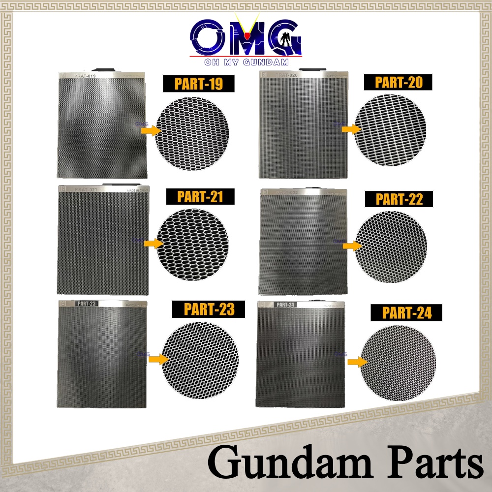Metal Part HD Gundam Etching Part Metal Fitting GJ002 Part 19-Part 24 Metal Parts Metal Etching ...