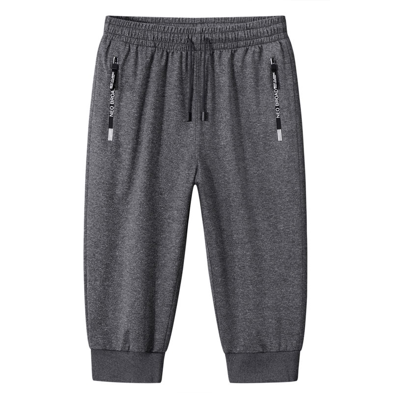 Three Quarter Pants Men 3 Quarter Pants Fashion Casual Shorts Cropped 3/4 Pants M-5XL | Shopee ...