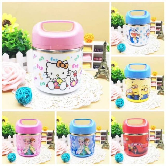 (New Arrival) Children Kids Thermos Cartoon Vacuum stainless steel ...
