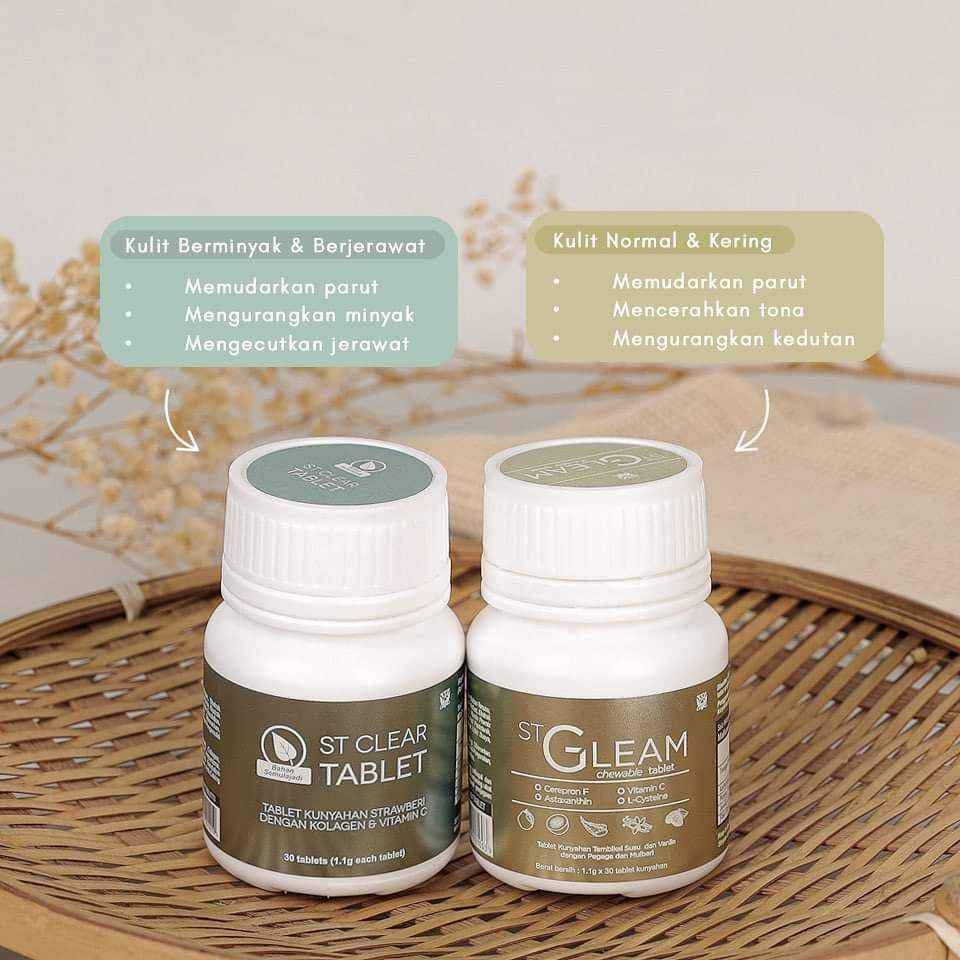 🔥GLEAM TABLET CLEAR TABLET BY SENDAYU TINGGI🔥 (supplement jerawat dan ...
