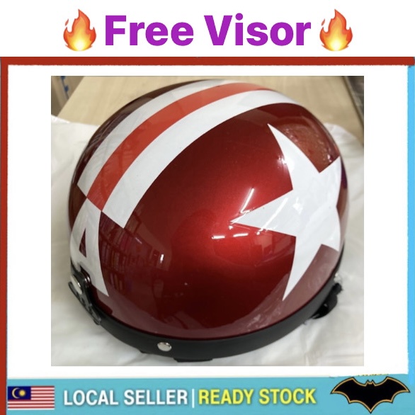 [ FREE VISOR ] MHR III Steng Kura Kura Half Cut Helmet VIETNAM A STAR ...