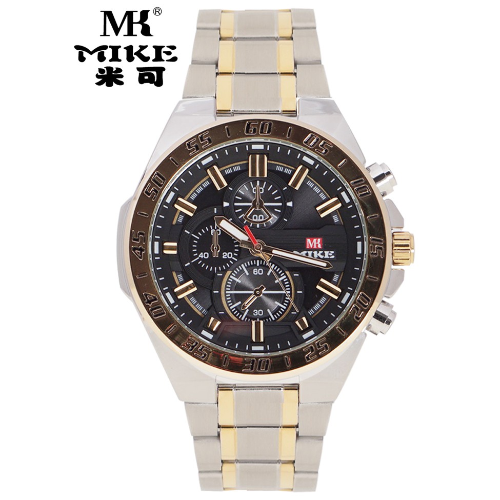 MIKE(MKS8878) stainless steel belt men watch waterproof MK quartz watch ...