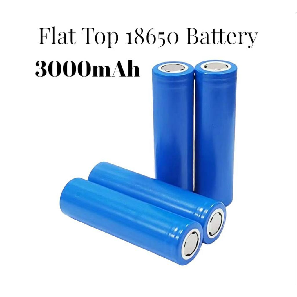 Battery 18650 Lithium Ion 3.7V [1200/ 2400/3000mAh] - Rechargeable/Flat ...