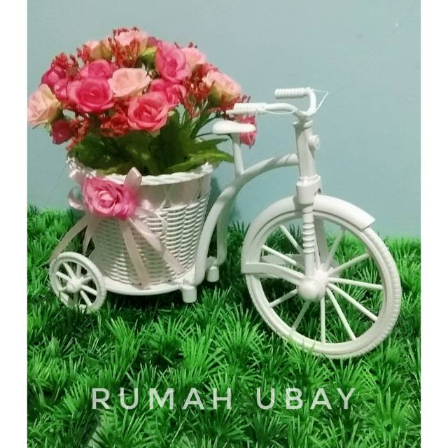 Flower Bike | Flower Bike | Baby ROSE With Bike Vases | Shopee Malaysia