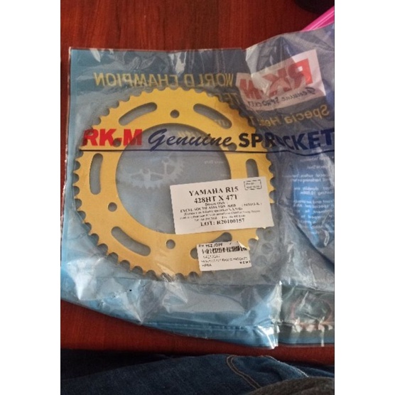 RK RKM R15 MT15 Gold Sprocket 100% ORIGINAL | Shopee Malaysia