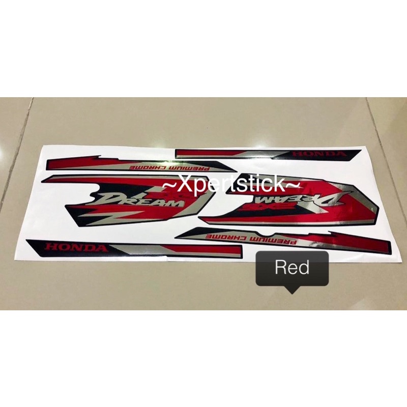 Honda EX5 / EX5 Dream Body Sticker Stripe (12) Vietnam New Model 2021 ...