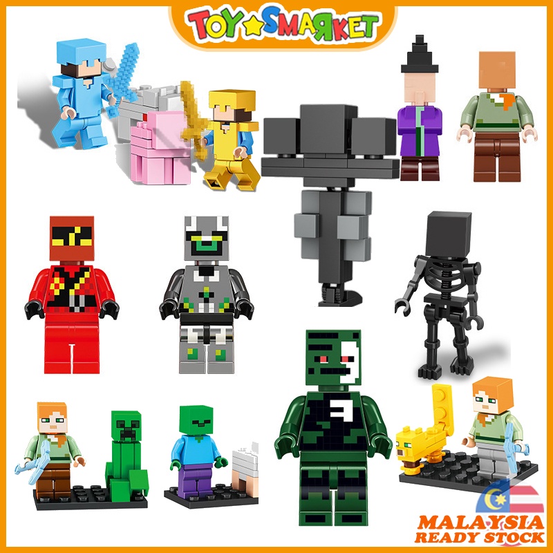 Minecraft Series Game Building Block Minifigure Pack Fundamental ...