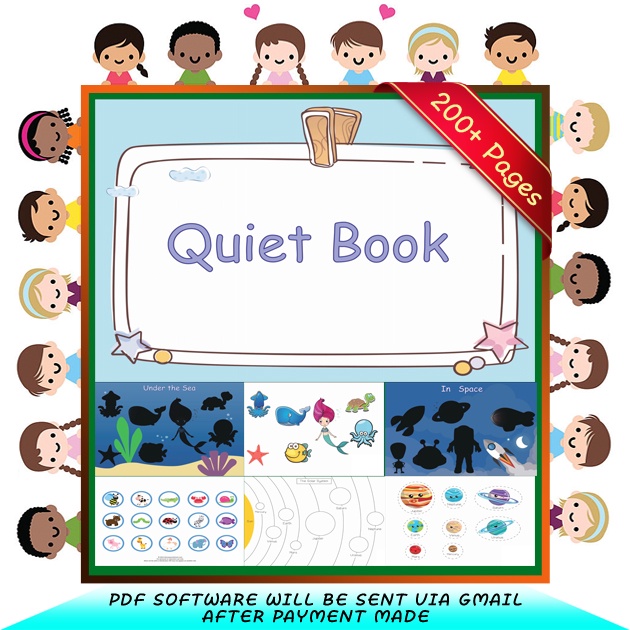 200+ Page A11 Quiet Book Busy Book Activity Books Preschool Toddler ...