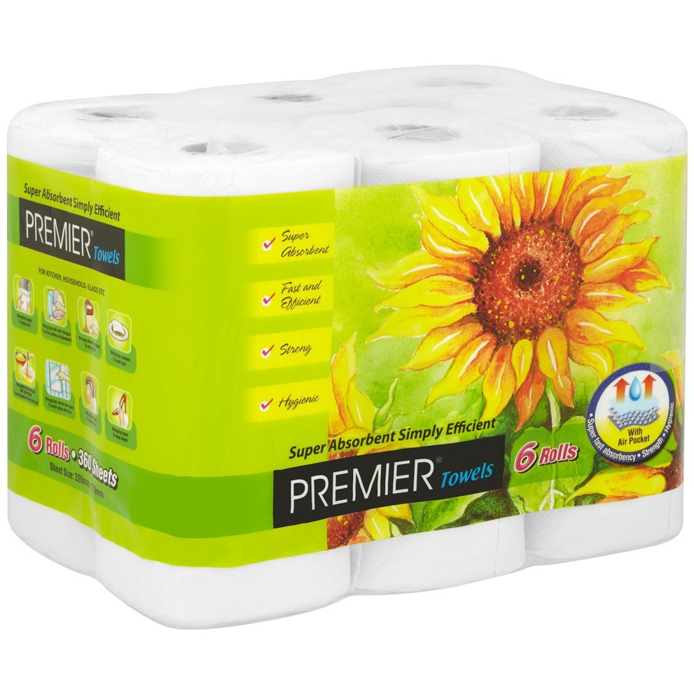 Premier Kitchen Towel 60s x 6roll Royal gold kitchen towel Tisu Gulung ...