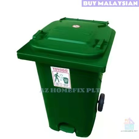 Toyogo 240 LIT RECYCLE STEP BIN (GREEN COLOUR) | Shopee Malaysia