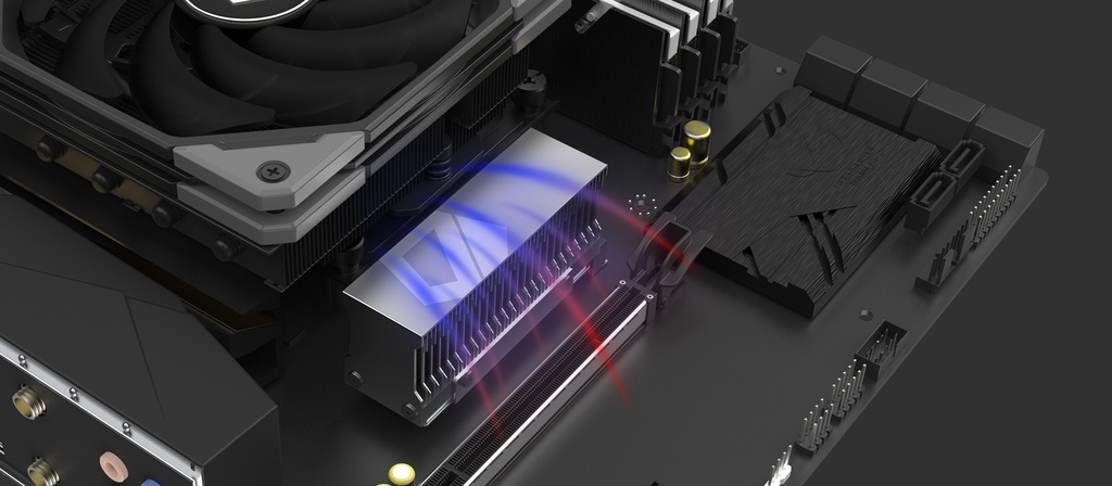 ID-COOLING ZERO M15 M.2 2280 Solid State Drive SSD Heat Pipe Radiator ...