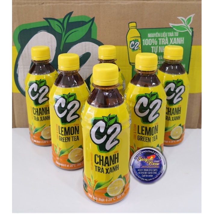 C2 Tra Xanh - Lemon Green Tea 360ml / 455ml (1 Packs 6 Bottle) | Shopee ...