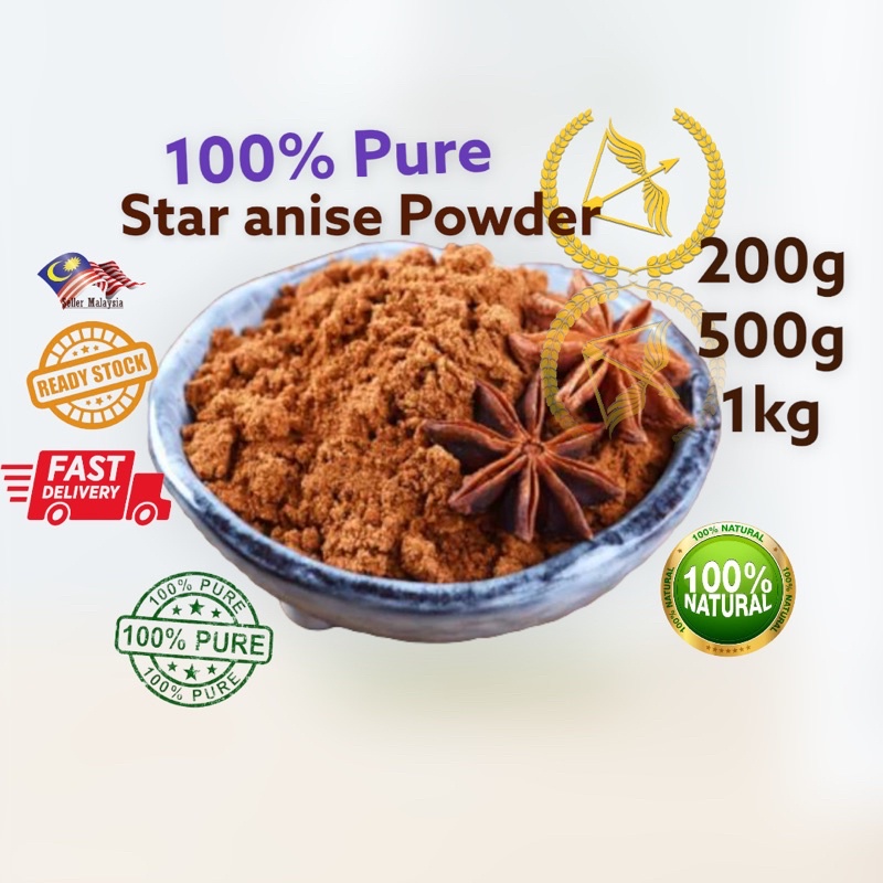 Serbuk Bunga Lawang / Star Anise Powder / 100% Pure No preservative or ...