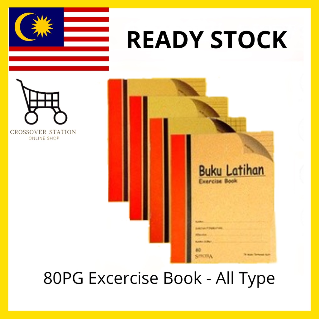 F5 80PGS All Type Note Book Buku Tulis Exercise Book Exercise Book F5 ...