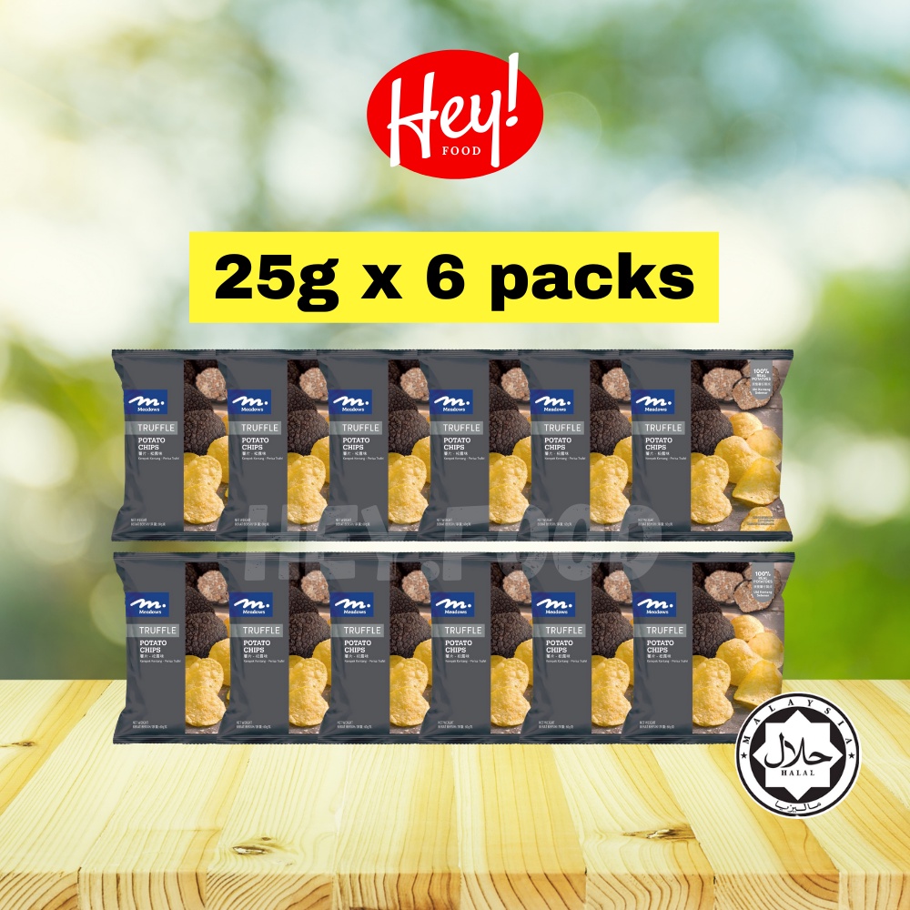 MEADOWS Truffle Potato Chips - Party Pack (25g x 6 packs) | Shopee Malaysia