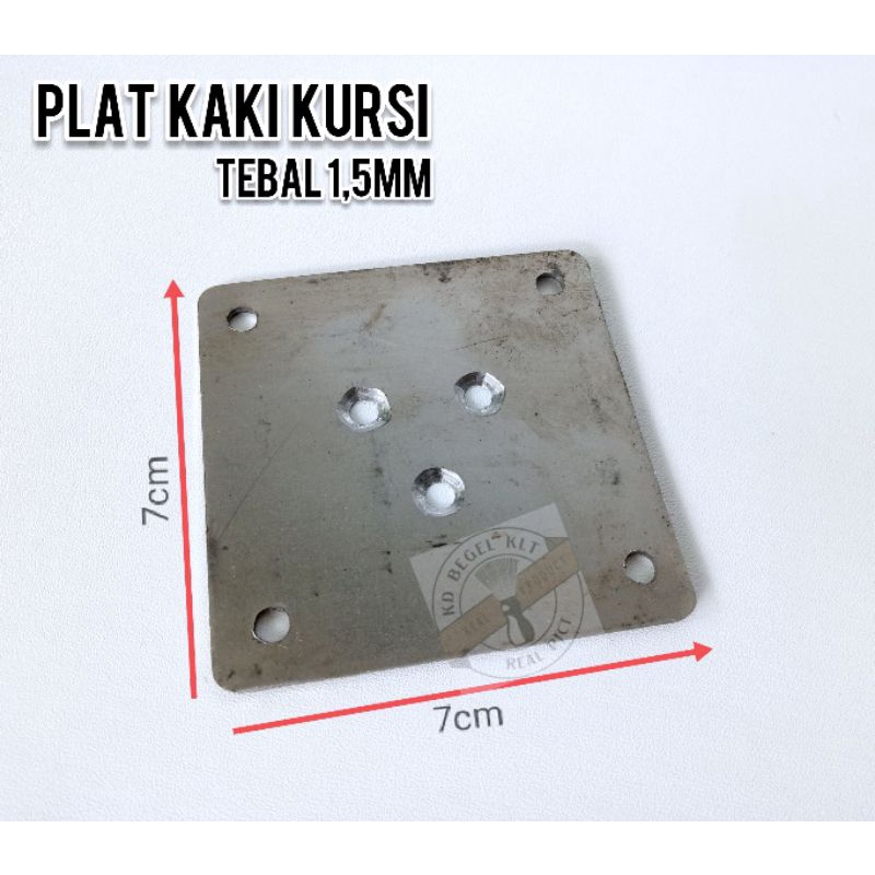 Iron plate with stool legs | Retro stool foot plate | 1,5mm thick ...