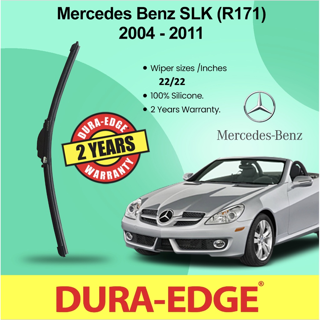 Mercedes Benz SLK (R171) 2004-2011 - Dura-Edge Silicone Wiper - 2 Years ...