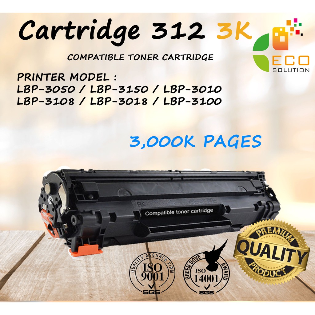CART 312 100% NEW Compatible Toner Cartridge CART312 312 CRG 312 CRT ...