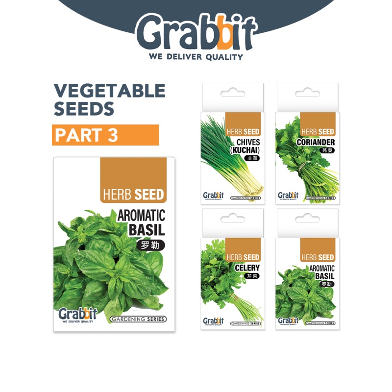 GRABBIT Vegetable Herb Seed Planting | Biji Benih Sayur-Sayuran Kebun ...