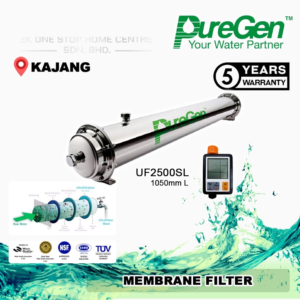 (Membrane Filter) PureGen Super Ultra Stainless Steel Filter UF 2500SL ...
