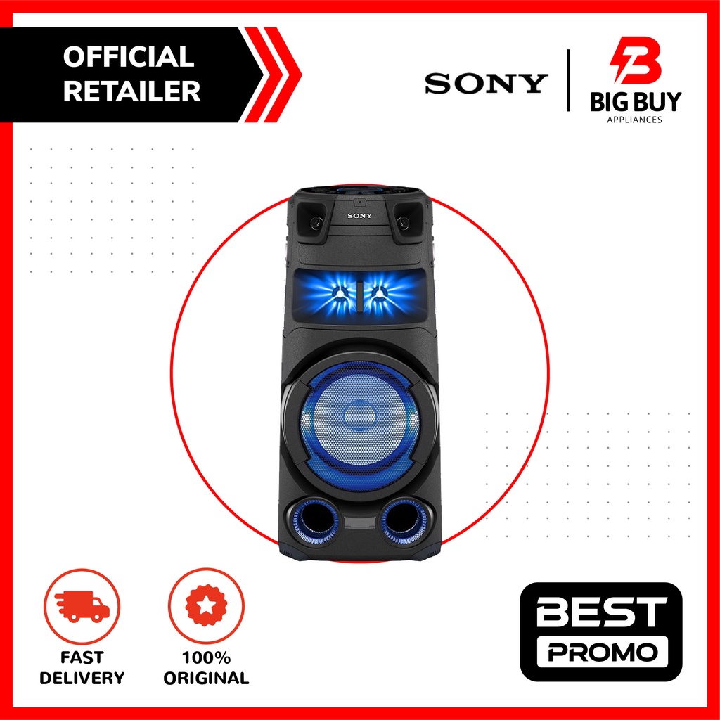 Sony MHC-V73D High Power Audio System with BLUETOOTH® Technology MHCV73D MHCV72D MHC-V72D ...