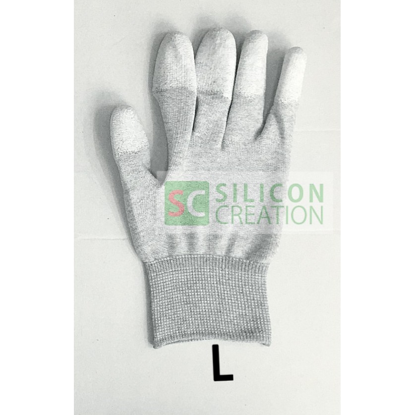 Anti Static Gloves ESD Safe Gloves Antistatic Non-slip Industrial Working PU Glove c/w Finger ...