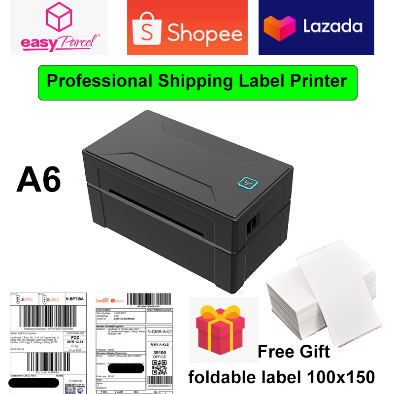 CC430 Thermal Printer A6 Bluetooth ios Android shipping label AWB ...